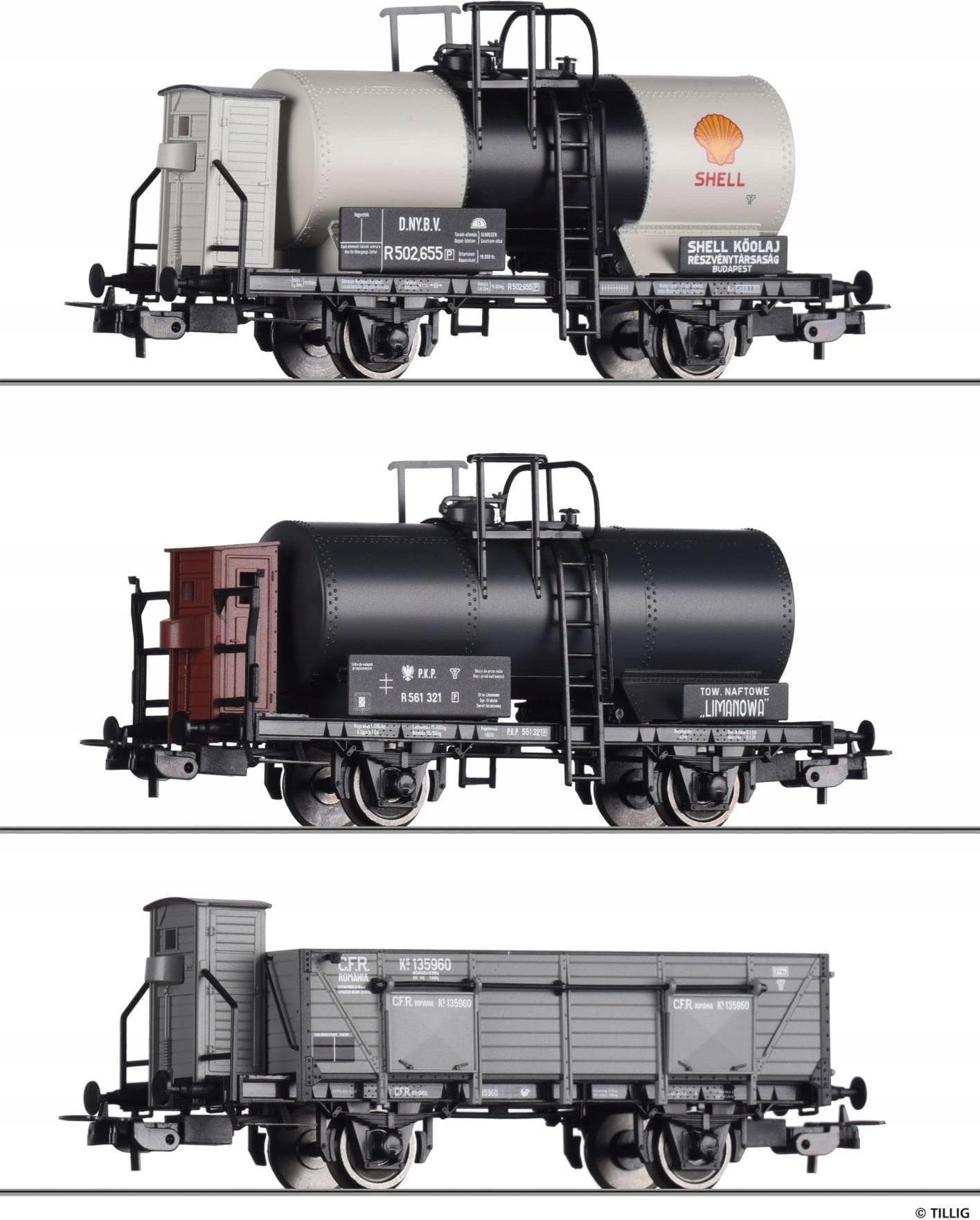 3 wagony towarowe Debrecen/PKP/CFR, Tillig 70051 - Ceny i opinie - Ceneo.pl