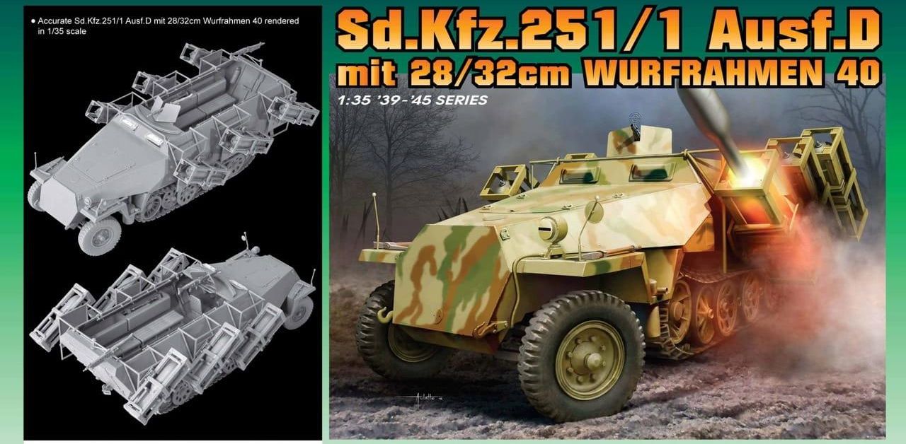Dragon 6861 1:35 Sd.Kfz.251/1 D mit 28/32cm Wurfra - Ceny i opinie ...