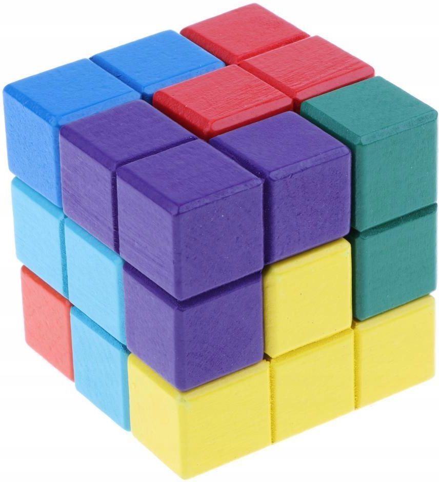 Rainbow Jigsaw Toy, 3 teaser puzzle, 7 klocki - Ceny i opinie - Ceneo.pl