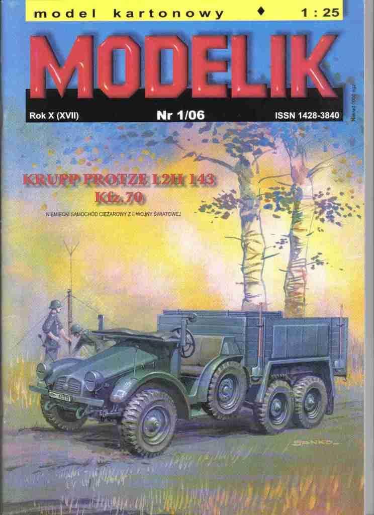 Modelik nr 1/06 Krupp Protze L2H 143 (Kfz.70) - Ceny i opinie - Ceneo.pl