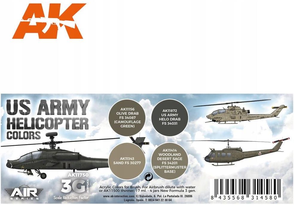 Ak Interactive 11750 Zestaw farb Us Army Helicopte - Ceny i opinie ...