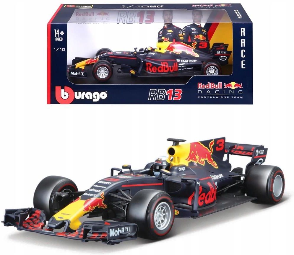 Bolid F1 Red Bull RB13 Ricciardo 1:18 Bburago - Ceny i opinie - Ceneo.pl