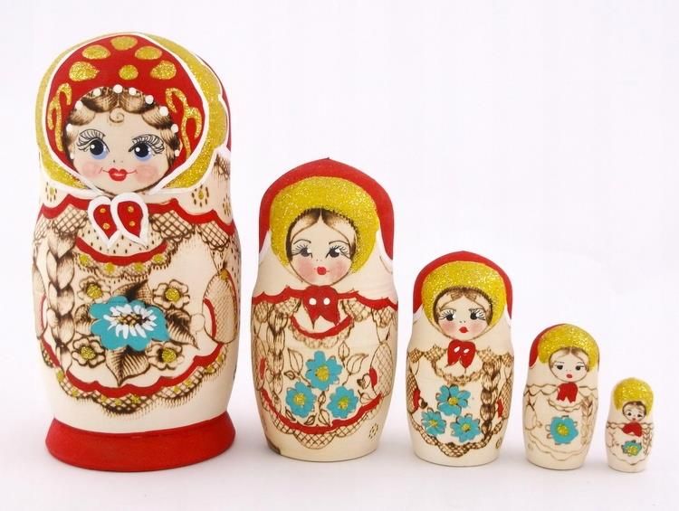 Lalka Drewniana, Matrioszka, Babuszka 5EL 18CM - Ceny i opinie - Ceneo.pl