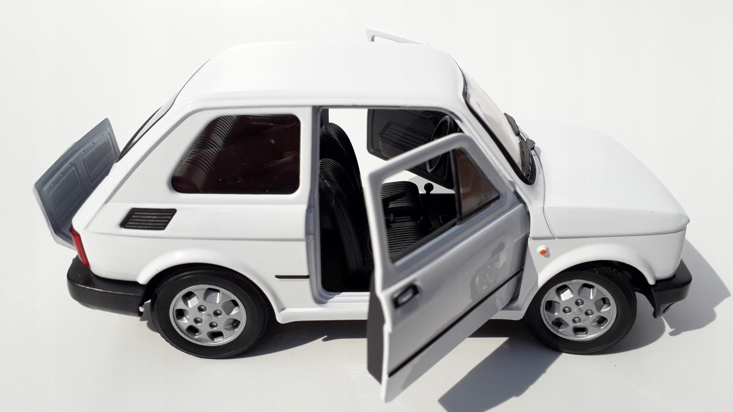 Fiat 126p Maluch Biały Metalowy Model Welly 1:21 - Ceny i opinie - Ceneo.pl