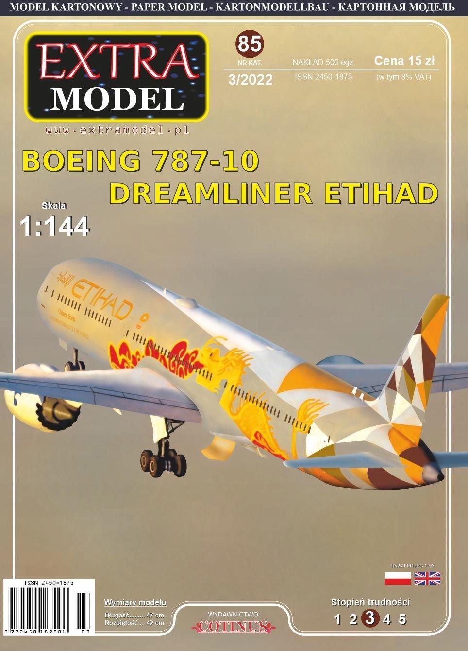 Extra MODEL_Boeing 787-10 Dreamliner Etihad - Ceny i opinie - Ceneo.pl