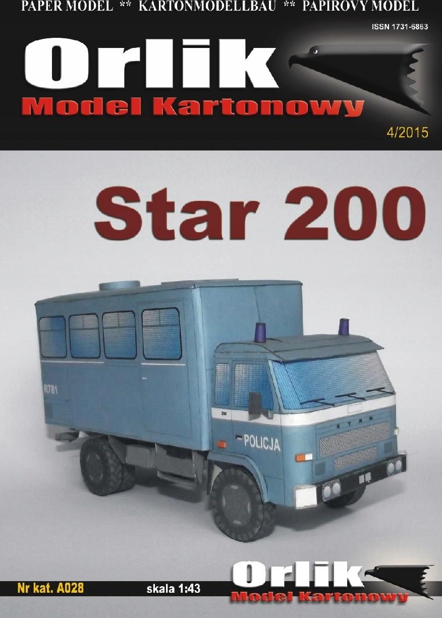 Orlik A028 Samochód ciężarowy Star 200 Policja - Ceny i opinie - Ceneo.pl