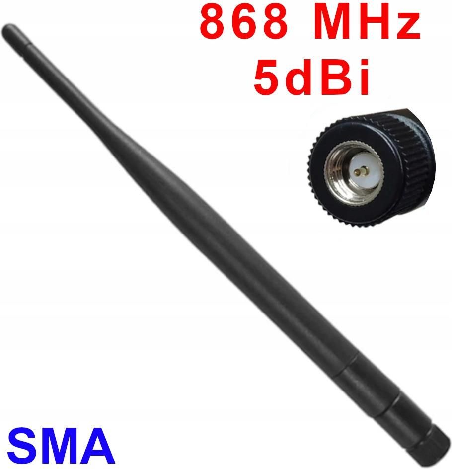 Antena 868 MHz , 915 MHz 5 dBi wtyk Sma v2 - Ceny i opinie - Ceneo.pl