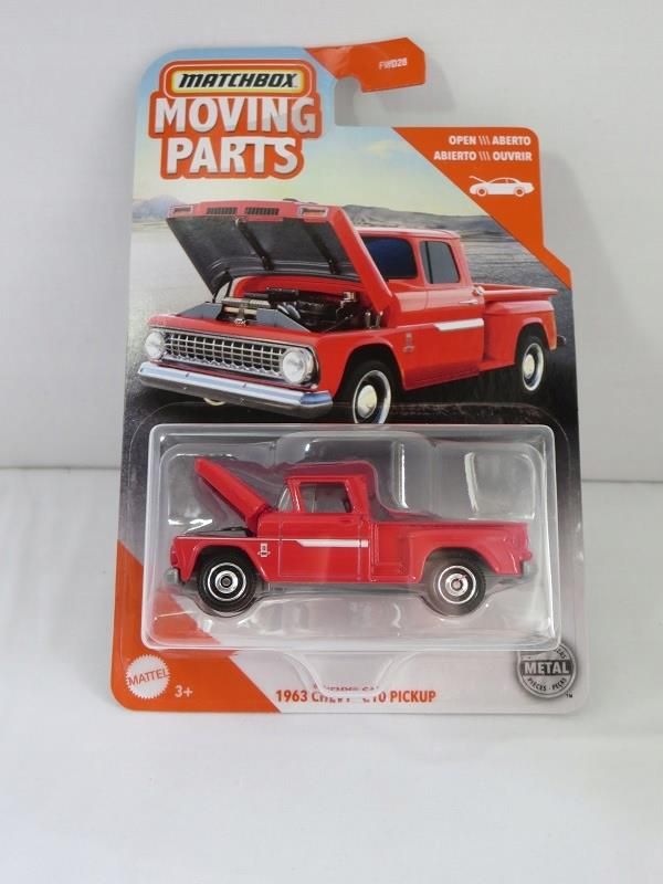Matchbox 1:64 Moving Parts Chevrolet C10 63 red - Ceny i opinie - Ceneo.pl