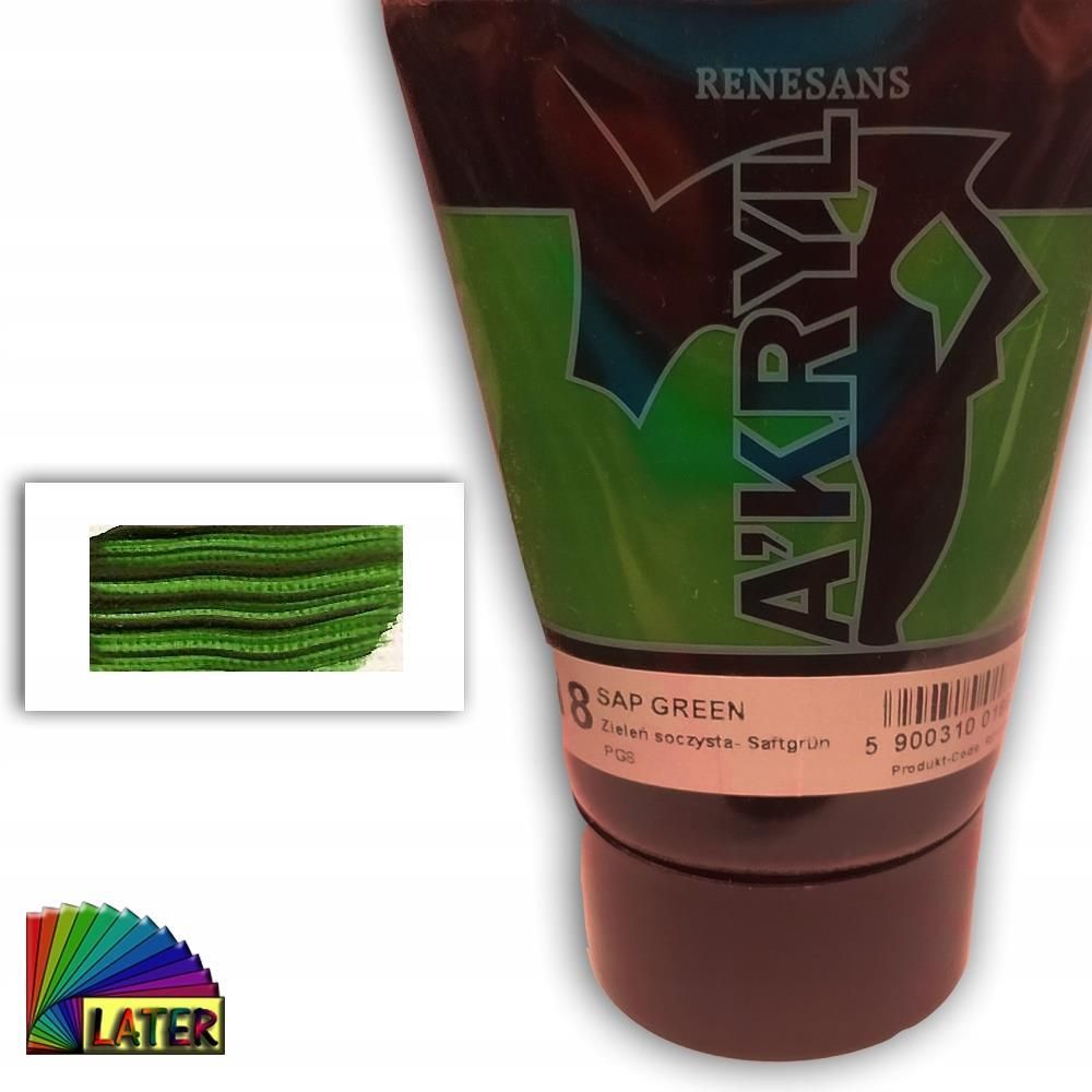 Farby Akrylowe 100ml Renesans 18 Zieleń Soczysta - Ceny i opinie - Ceneo.pl