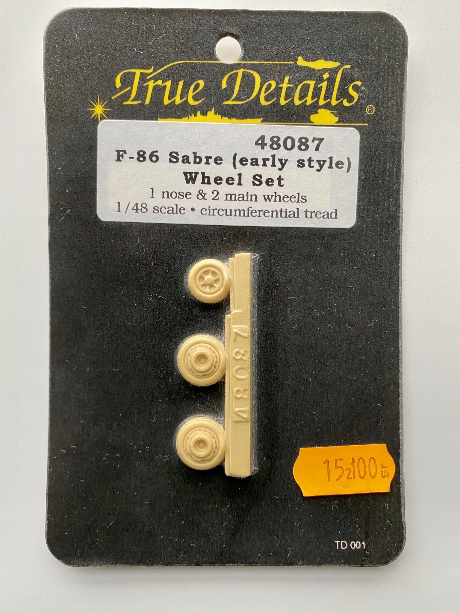 True Details 48087 1:48 F-86 Sabre Wheel Set - Ceny i opinie - Ceneo.pl