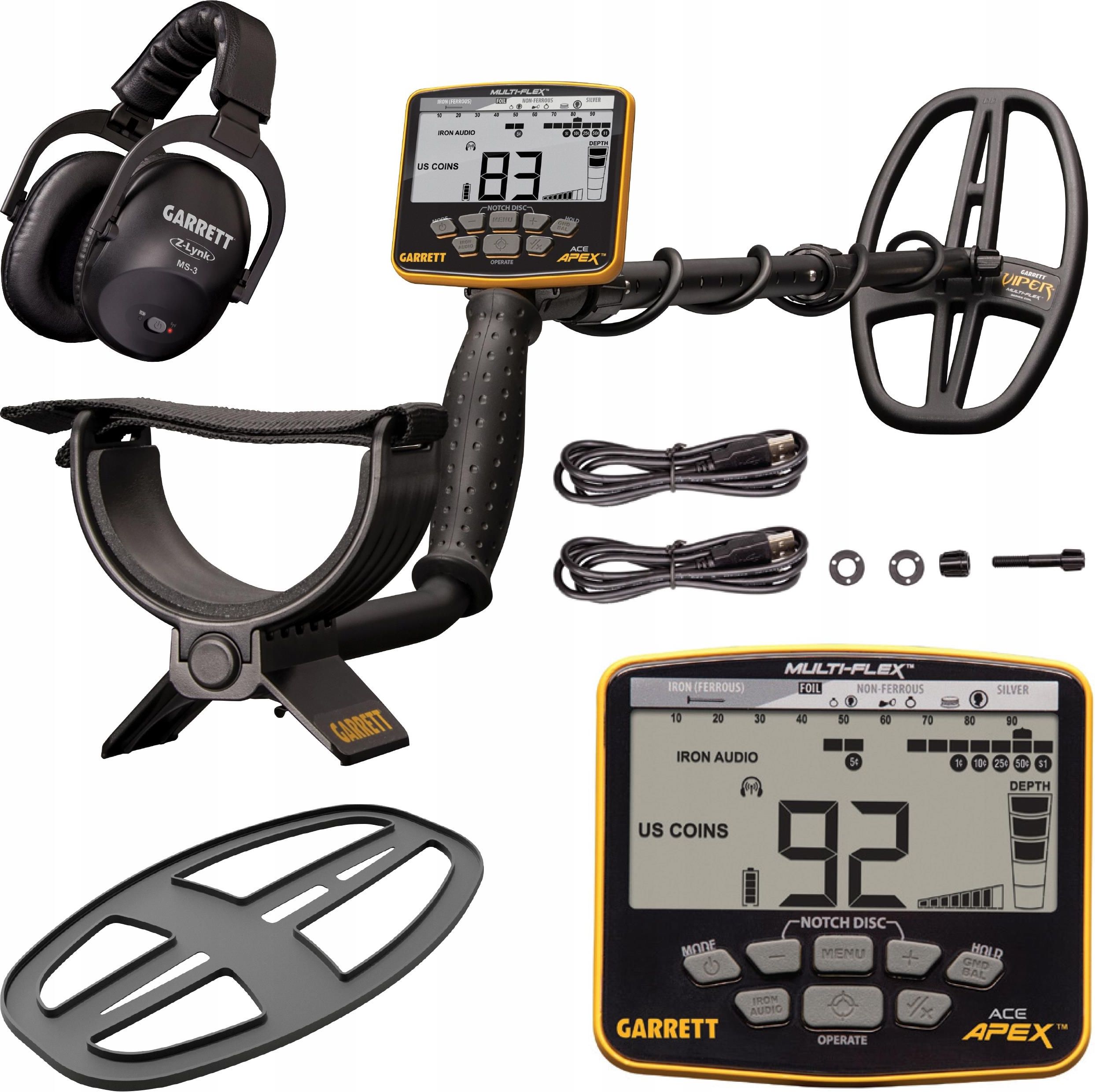 Wykrywacz metali Garrett Ace Apex MS-3 Z-Lynk - Ceny i opinie - Ceneo.pl