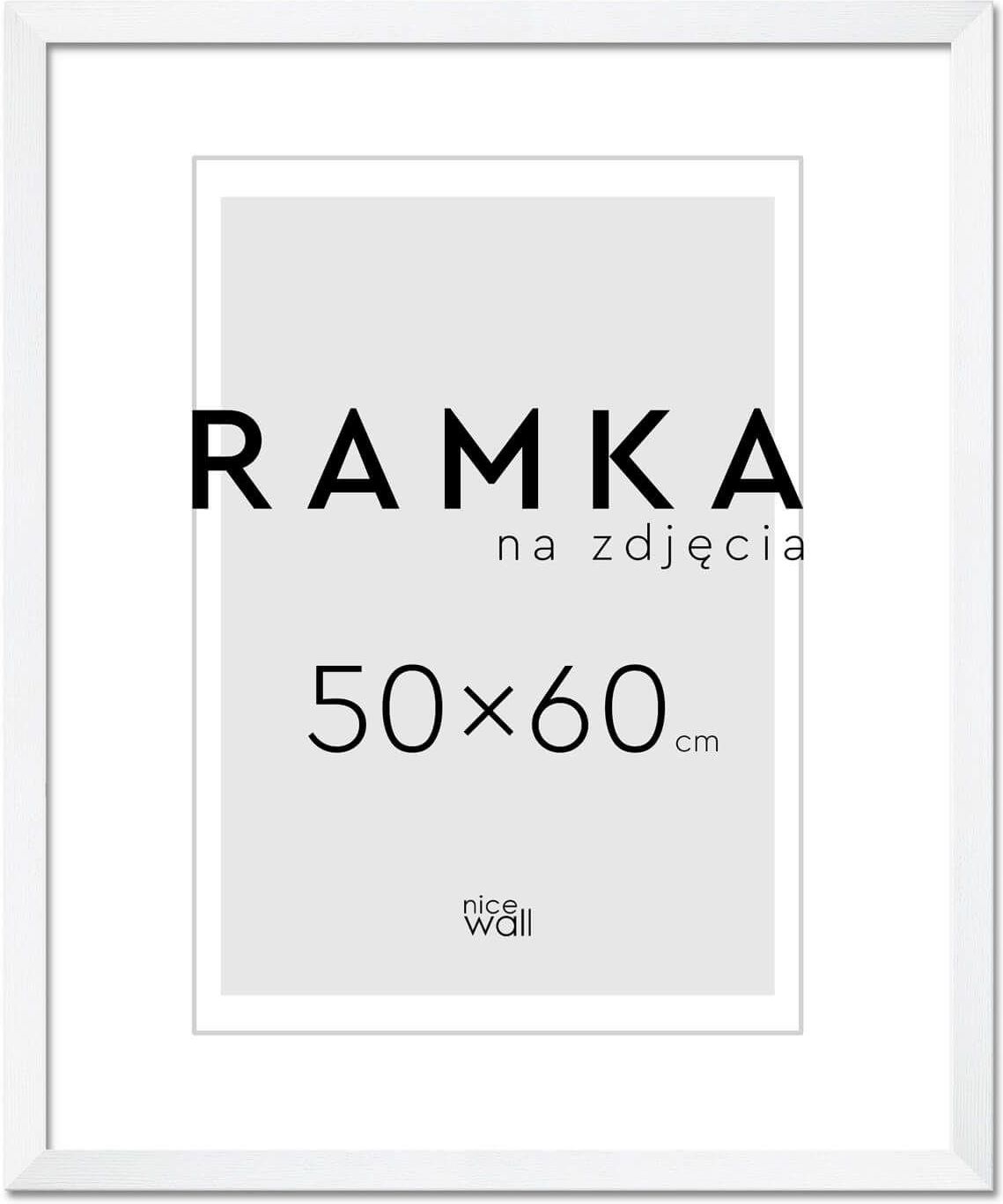 Ramka na zdjęcia 50x60 cm 60x50 cm Biała - Ceny i opinie - Ceneo.pl