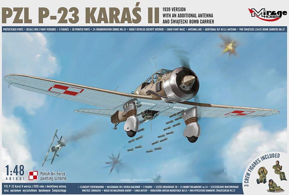 Pzl P-23 Karaś II wer. 39 r Mirage Hobby 481601 - Ceny i opinie - Ceneo.pl