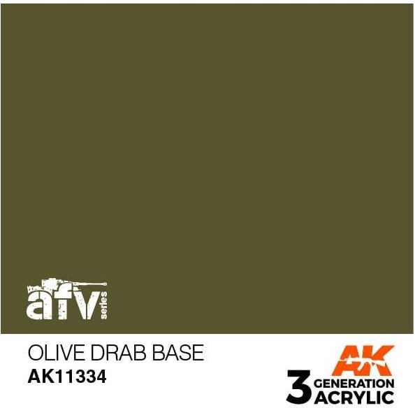 Farba akrylowa Olive drab base AK11334 Interactive - Ceny i opinie - Ceneo.pl