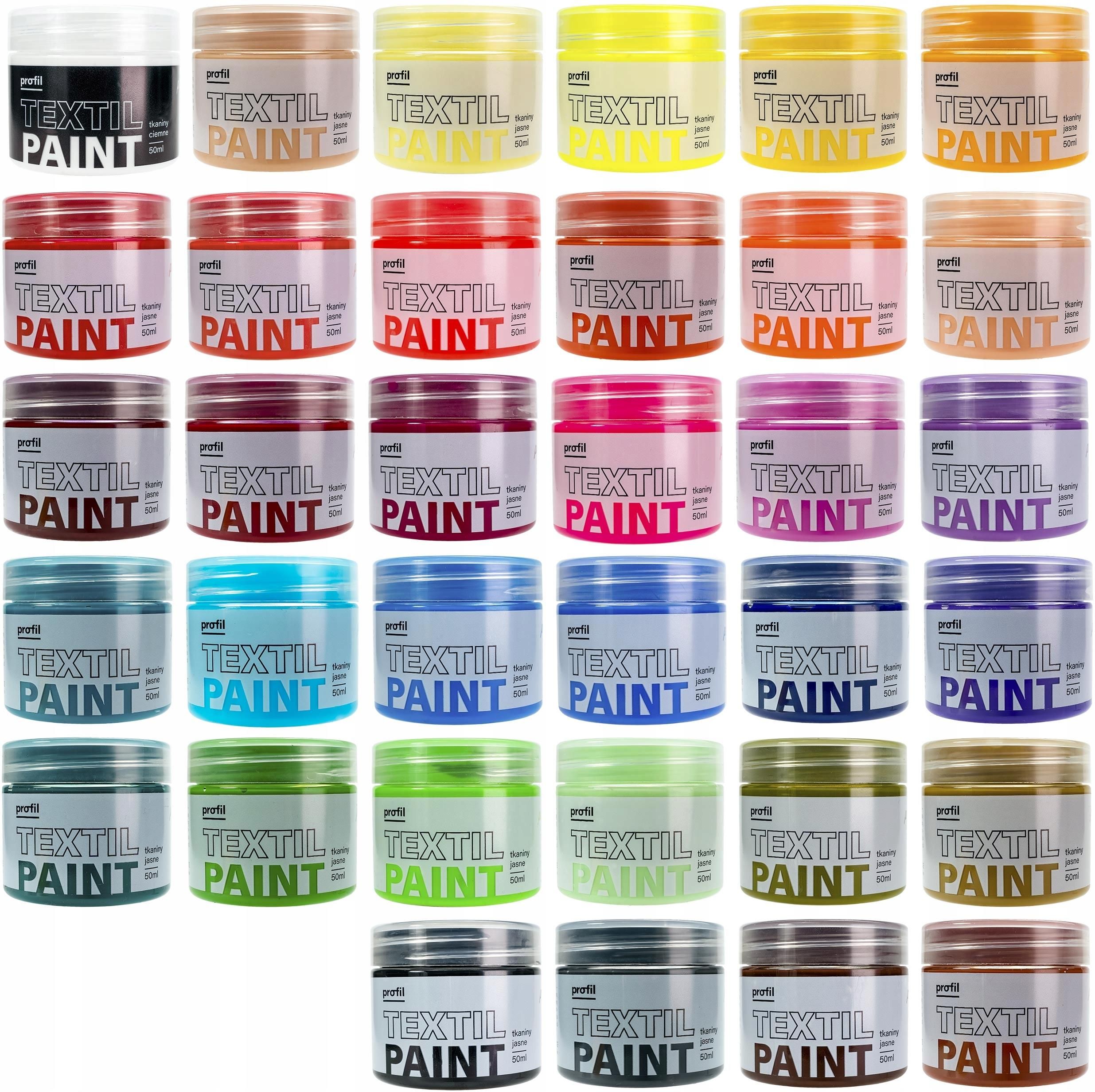 Zestaw farby do ubrań 33kol x 50ml Produkt Polski - Ceny i opinie ...