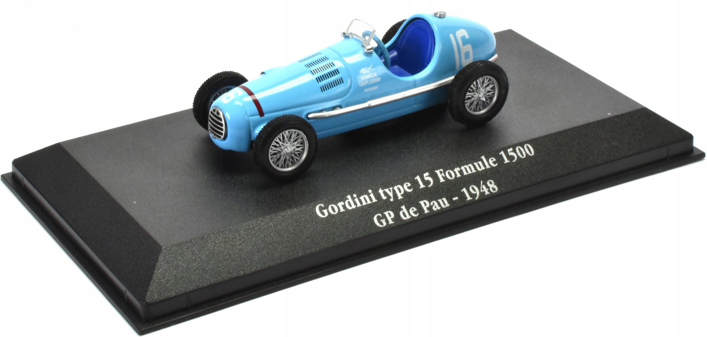 Gordini type 15 Formule 1500 1:43 Atlas 016 - Ceny i opinie - Ceneo.pl