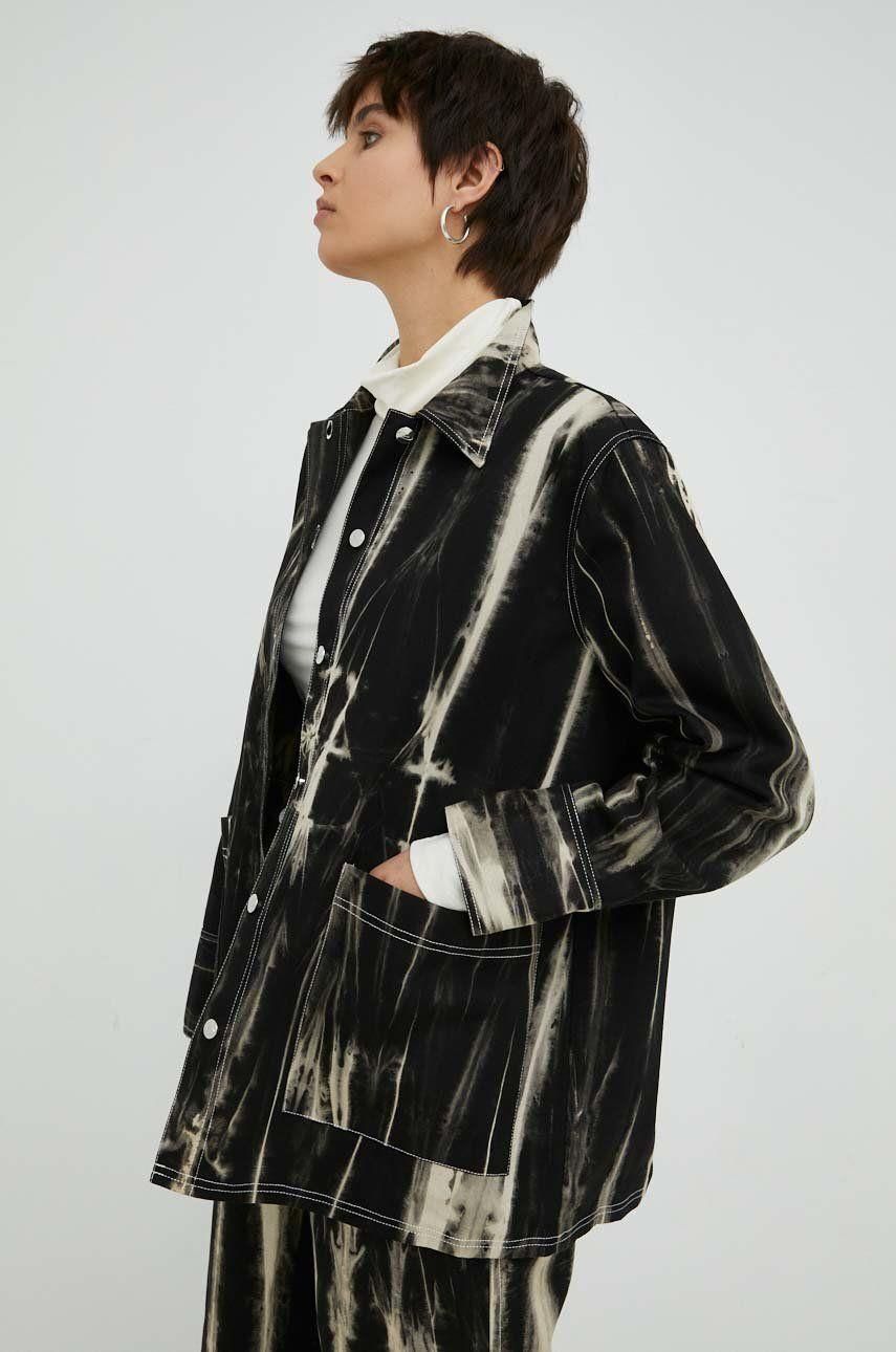 Résumé koszula jeansowa damska kolor czarny relaxed - Ceny i opinie ...