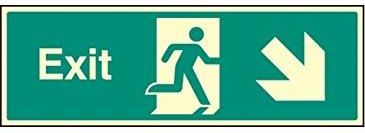 Caledonia Signs Znaki Kaledonia 32014L Znak Exit Down And Right Zdjęcie ...