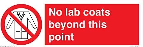 Viking Signs No Lab Coat Beyond This Point Znak 300x100mm L31 - Ceny i ...