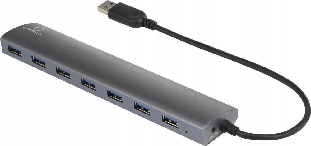 Hub USB Renkforce Hub Usb 3.0 7x Usb 3.0 zasilacz (RF4847586) - Opinie ...
