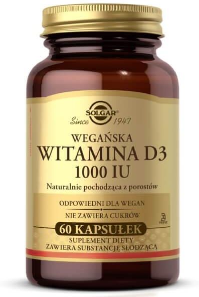 Solgar Wegańska Witamina D3 1000 Iu 60kaps. - Opinie i ceny na Ceneo.pl