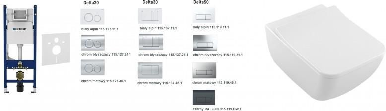 Zestaw podtynkowy Villeroy&Boch VilleroyBoch Geberit Duofix Delta ...