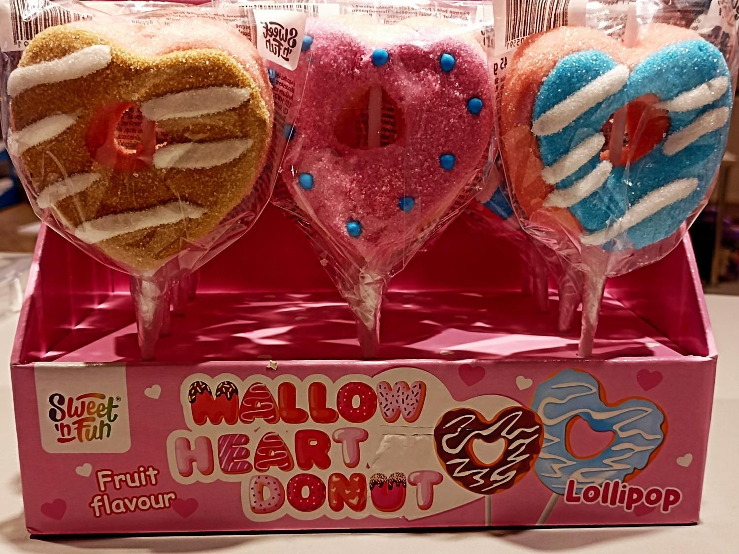 Sweet N Fun Prc Candy Connection Mallow Heart Donut 3 Wzory 45G Lizaki ...