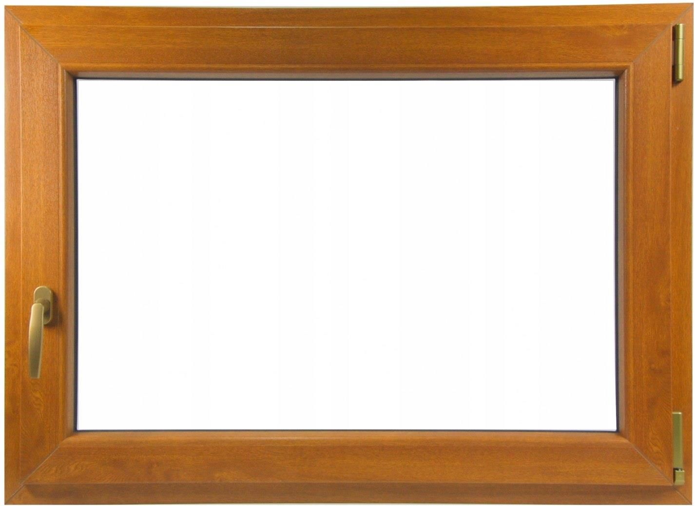 Alucon Invest Okno Pcv 800x500 Ru 2x Złoty Dąb - Opinie i ceny na Ceneo.pl