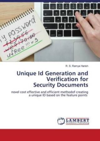 Unique Id Generation and Verification for Security Documents ...