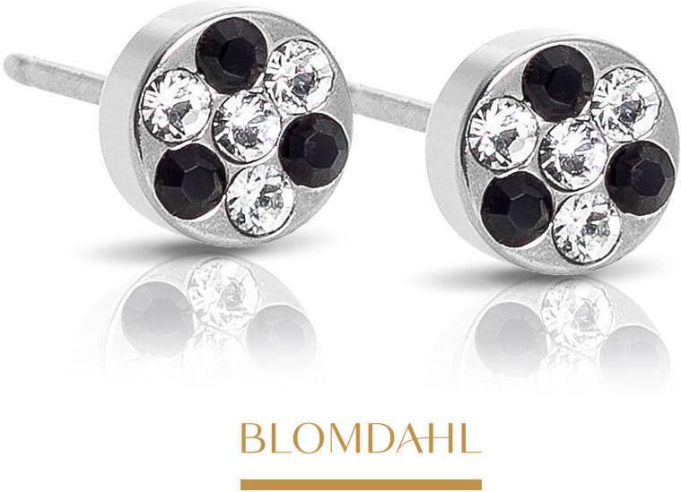 Blomdahl Kolczyki Brilliance Plenary Football 5 mm SFJ naturalny tytan ...