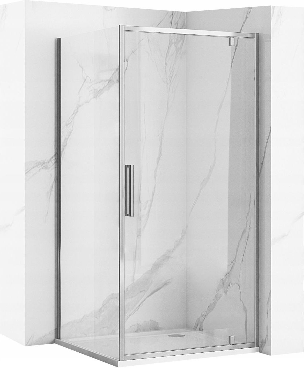 Kabina prysznicowa Rea Rapid Swing 90x100 Chrom REAK5606+REAK5610 ...