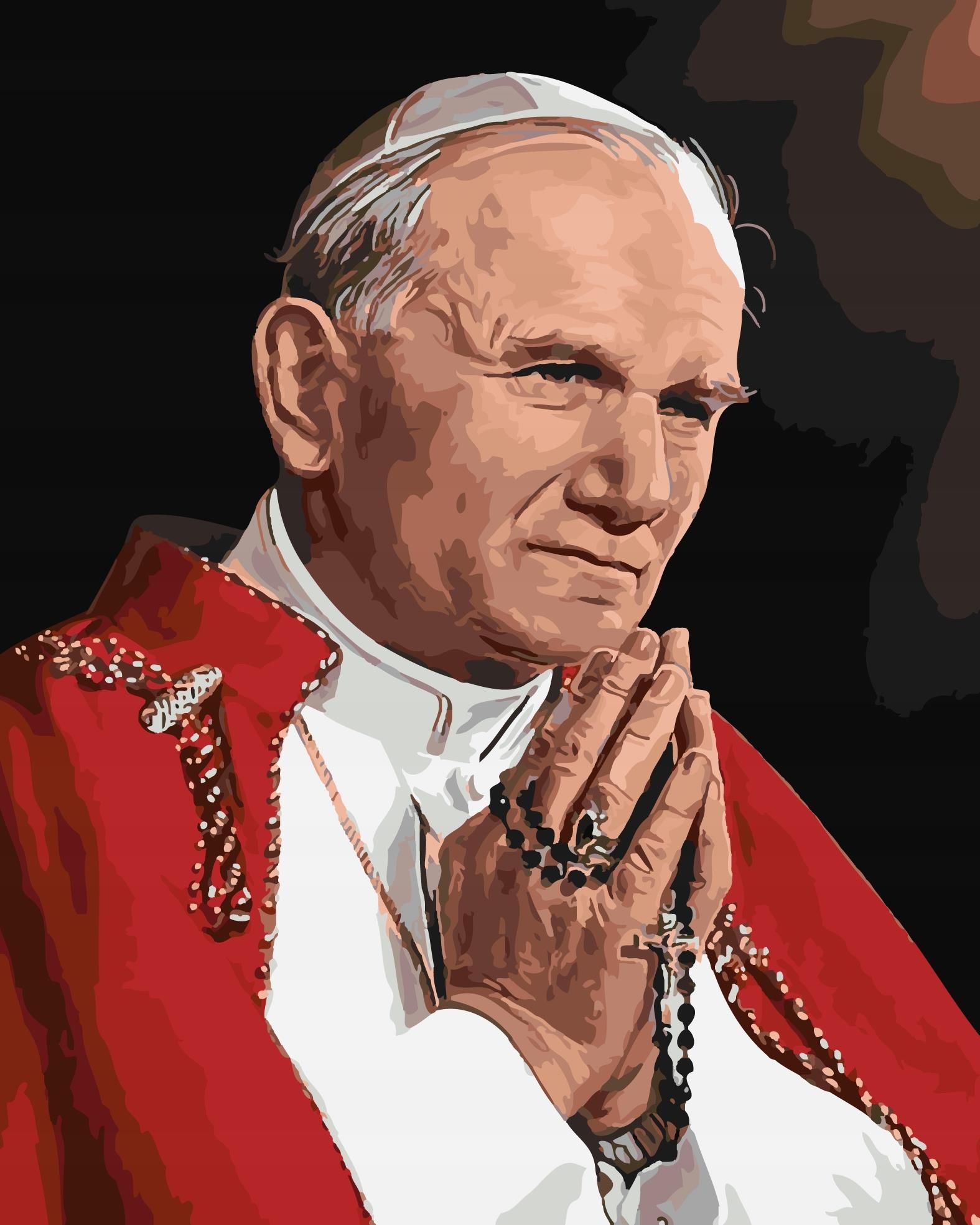 Obraz do Malowania Po Numerach Pope John Paul ll - Ceny i opinie - Ceneo.pl