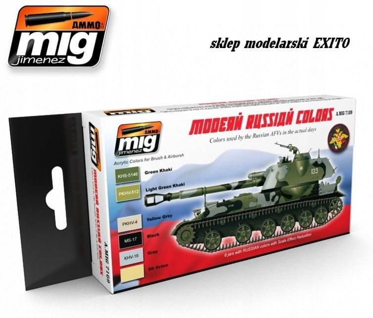 Ammo Mig 7109 Modern Russian Camo zestaw farb - Ceny i opinie - Ceneo.pl