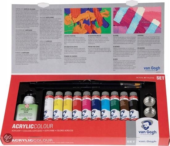 Talens Van Gogh Combi Farby akrylowe 10x40ml+asor - Ceny i opinie ...