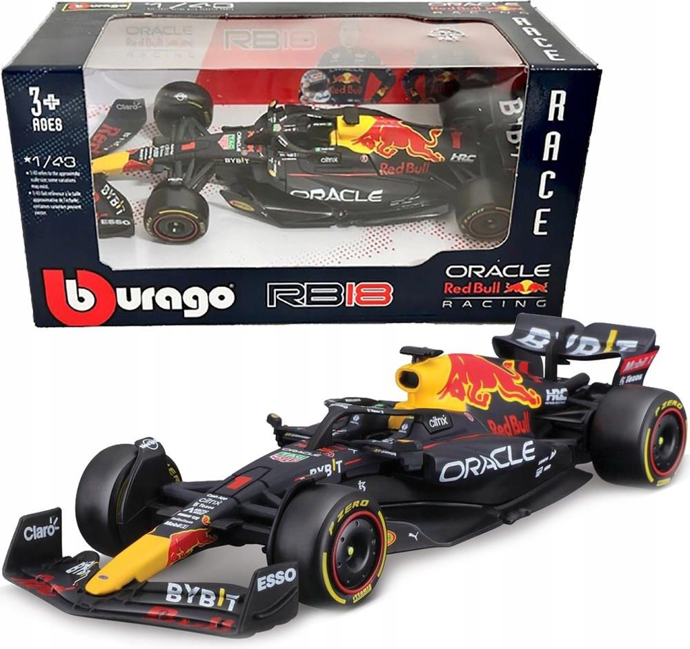 Samochód Bburago Red Bull Max RB18 Verstappen 1:43 - Ceny i opinie ...