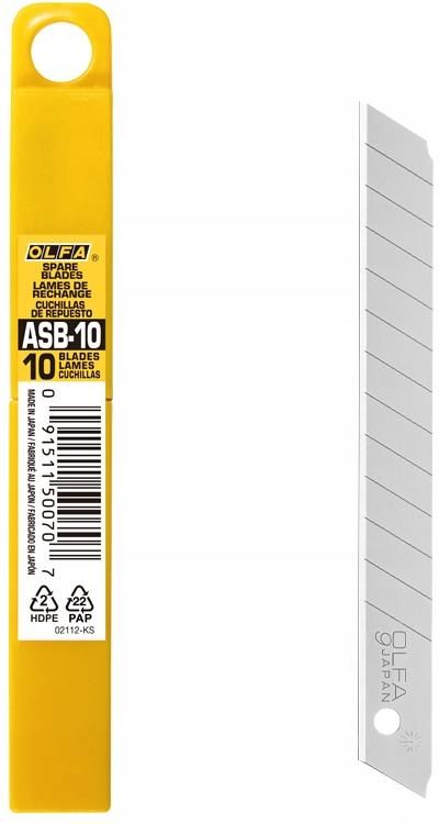 Olfa Ostrza Segmentowe Ostre ASB-10 9mm 10szt - Ceny i opinie - Ceneo.pl