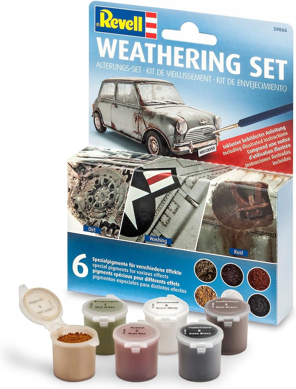 Zestaw 6 pigmentów Revell Weathering REV-39066 - Ceny i opinie - Ceneo.pl