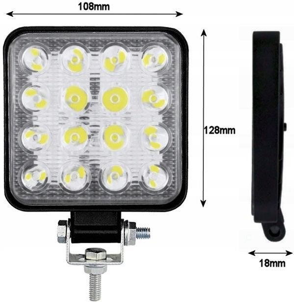 Halogen Reflektor Lampa Led 48W 12V Biały Zimny - Ceny i opinie - Ceneo.pl