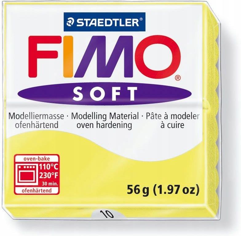 Masa termoutwardzalna Fimo Soft 57g cytrynowa - Ceny i opinie - Ceneo.pl