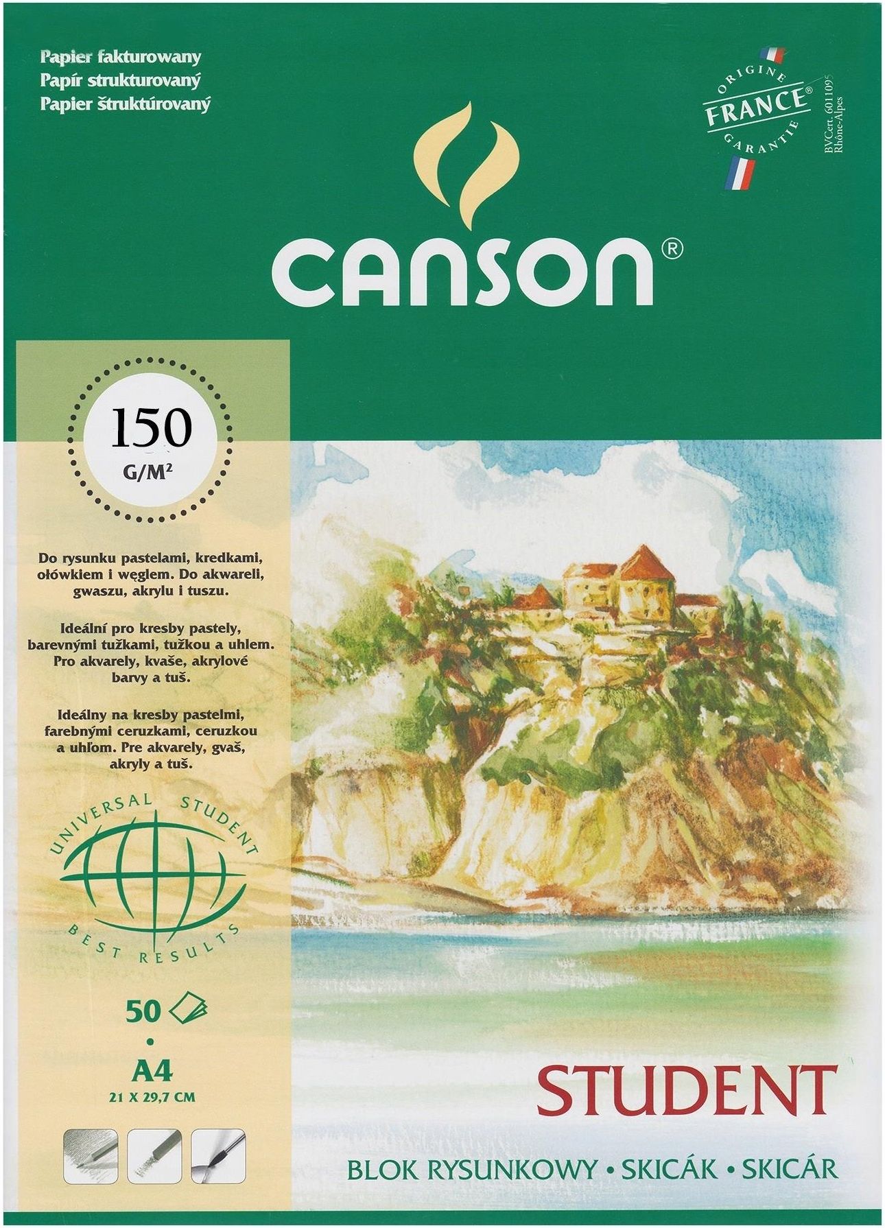 Blok Rysunkowy Student A4 Canson 150g - Ceny i opinie - Ceneo.pl