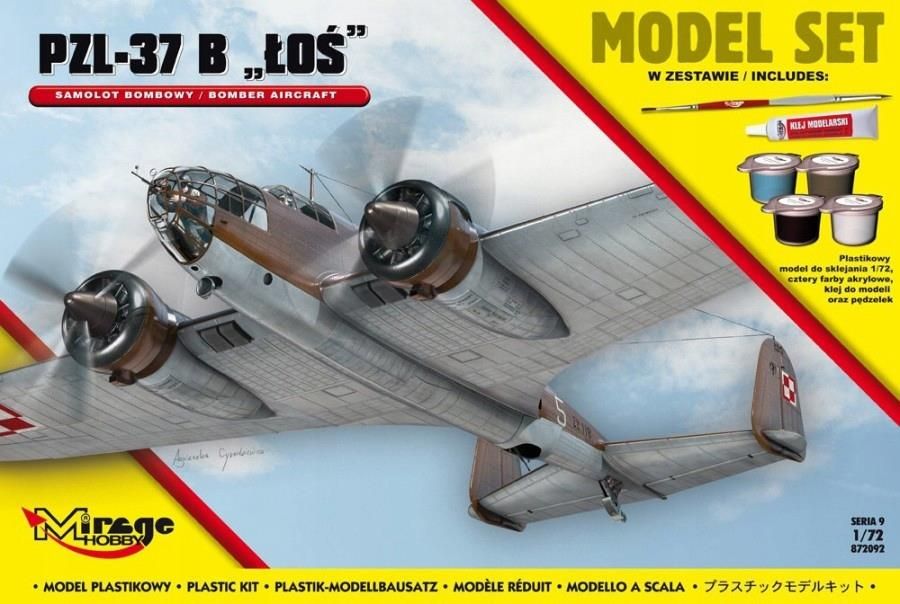 Model do Sklejania Samolot Bombowiec PZL-37B - Ceny i opinie - Ceneo.pl