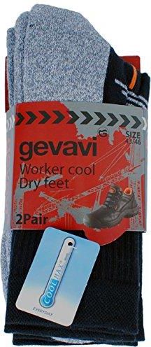 Gevavi Workwear GW8100390 GW81 Coolmax rajstopy 2 pary, 39-42, czarne ...