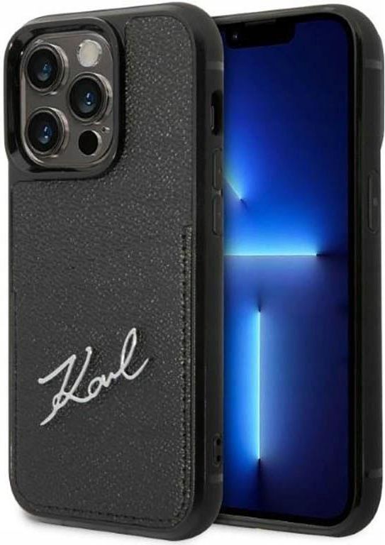 Karl Lagerfeld Signature Logo Cardslot Etui Ipho - Etui na telefon ...
