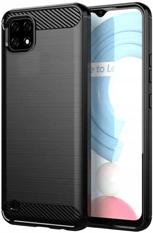 Etui Na Realme C11 2021 Karbon Black Case Szkło - Etui na telefon, ceny ...