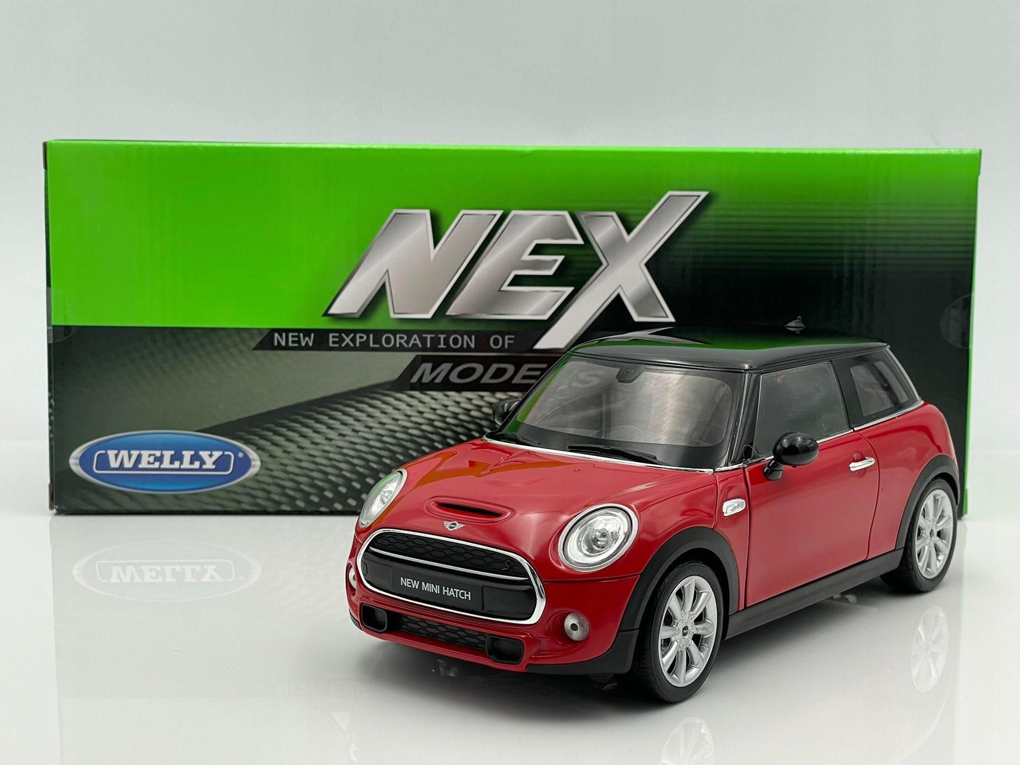 Mini Cooper Hatch 2015, red Welly 1:18 - Ceny i opinie - Ceneo.pl