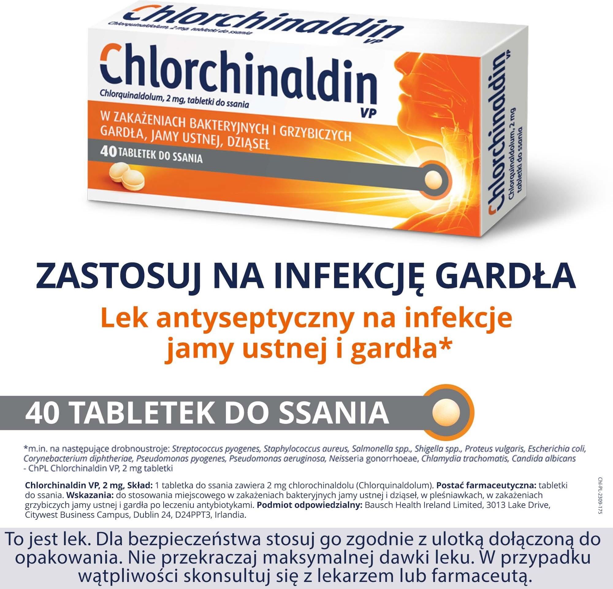 Chlorchinaldin VP 40 tabl. - Opinie i ceny na Ceneo.pl