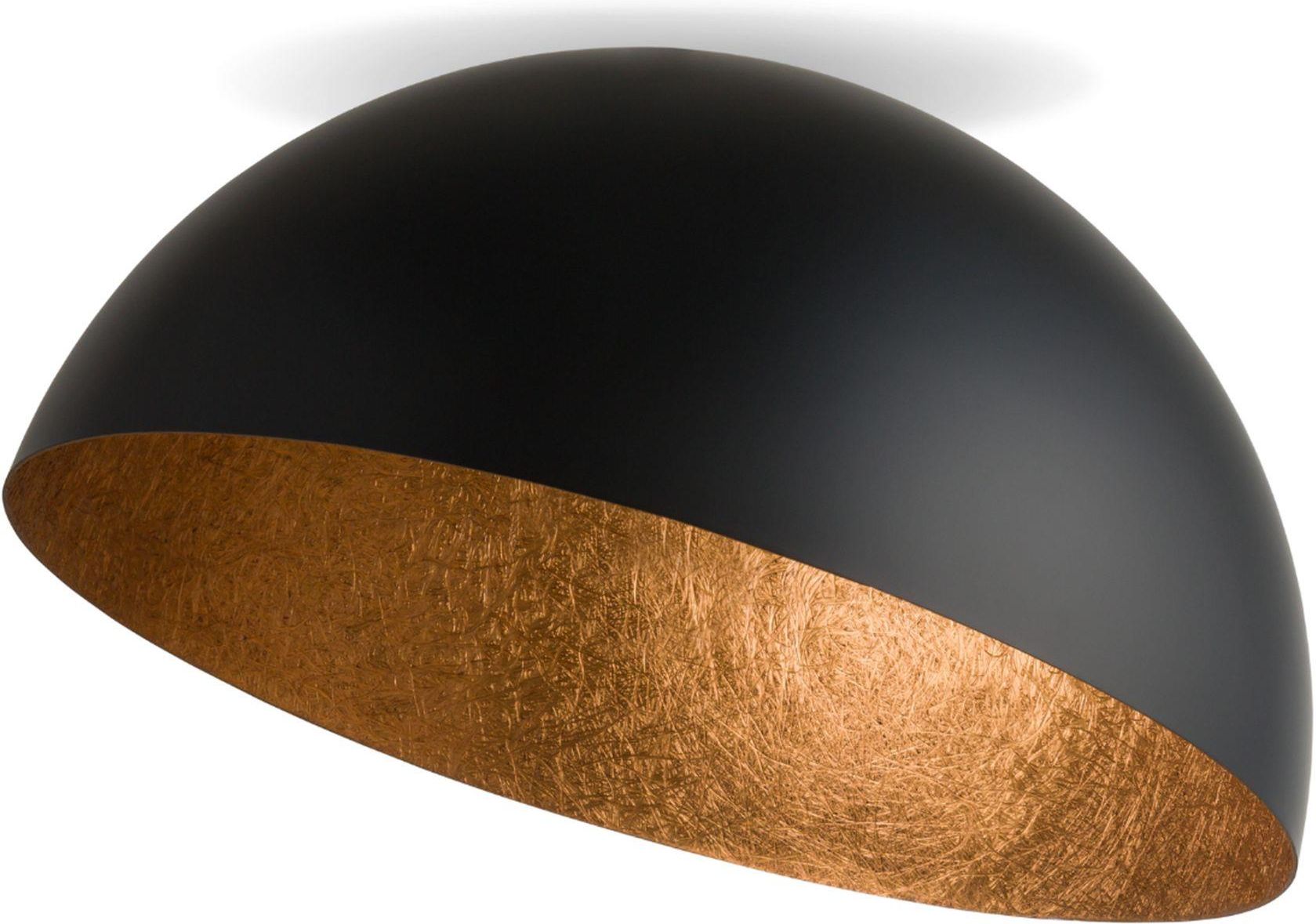 Sigma Przysufitowa Lampa Nowoczesna Sfera Czarna Miedziana (32467 ...