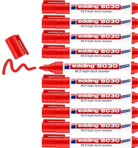 Edding 8030 Nls High Tech Marker Czerwony (Pudełko 10 Sztuk) - Ceny i ...