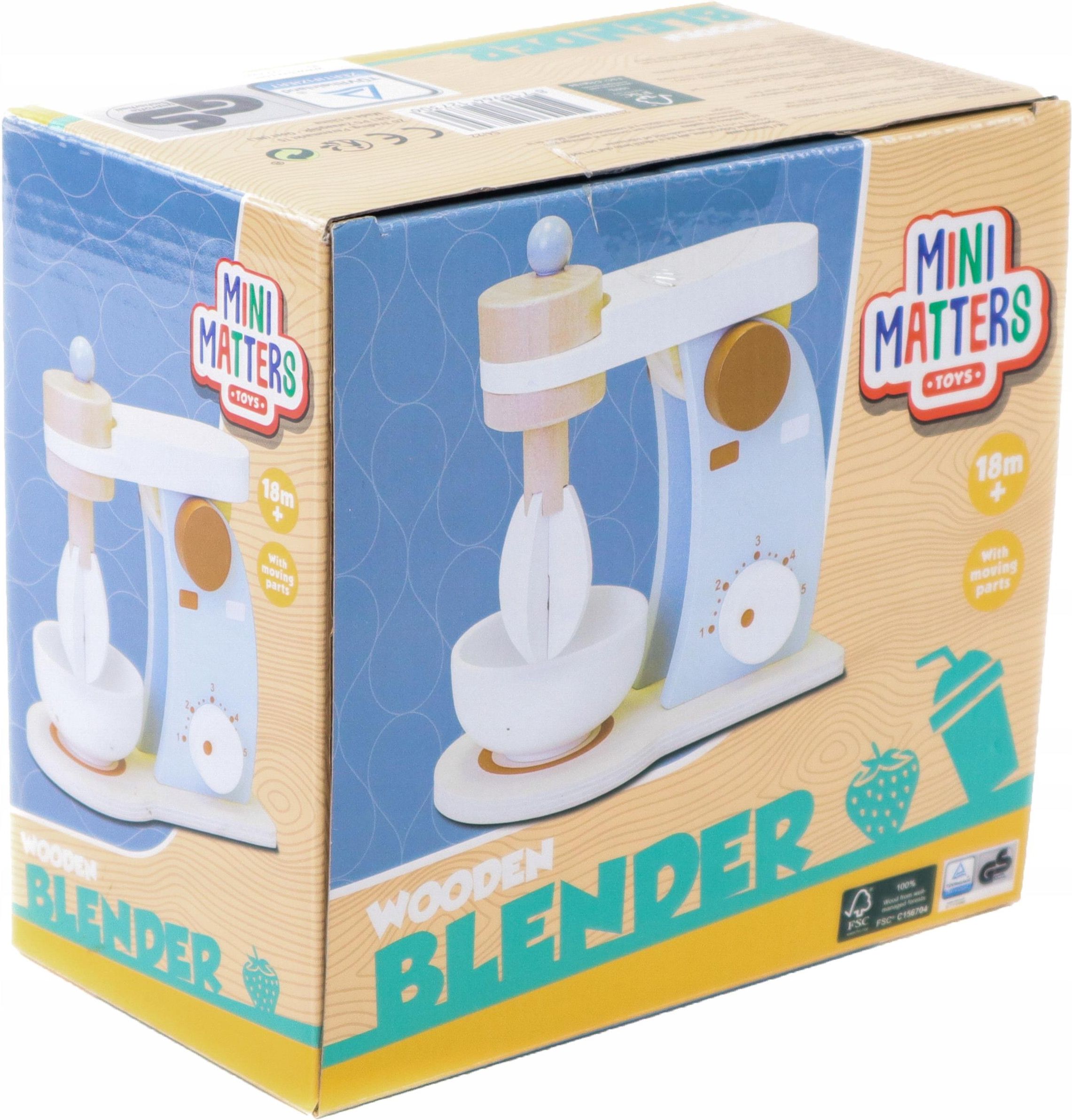 Zabawka Mini Matters Drewniany Mikser Agd Dla Dzieci Robot Kuchenny ...