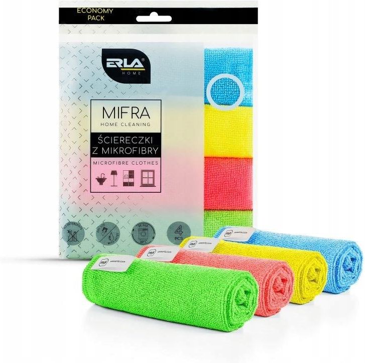 K2 ERLA MIFRA 4 szt 30x30cm ściereczki z mikrofibry - Opinie i atrakcyjne ceny na Ceneo.pl